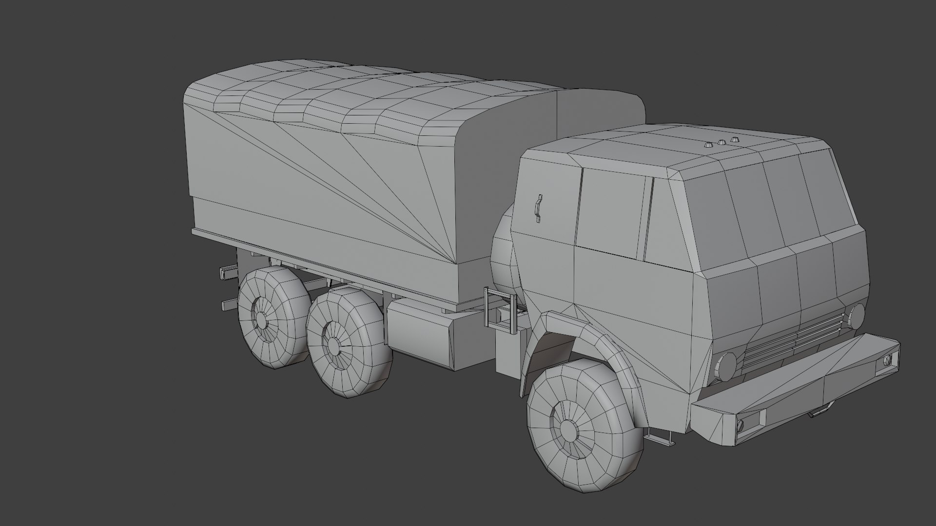 3D KAMAZ military - TurboSquid 1799378