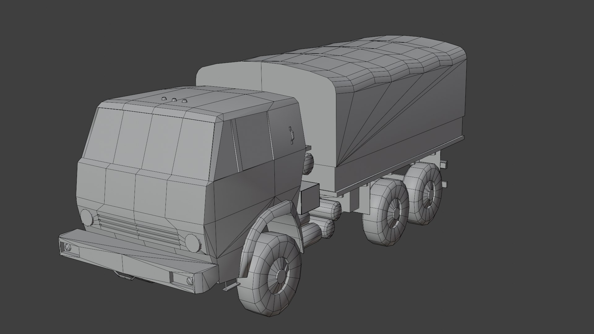 3D KAMAZ military - TurboSquid 1799378