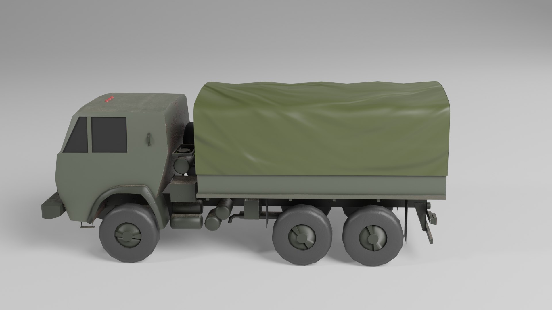 3D KAMAZ Military - TurboSquid 1799378