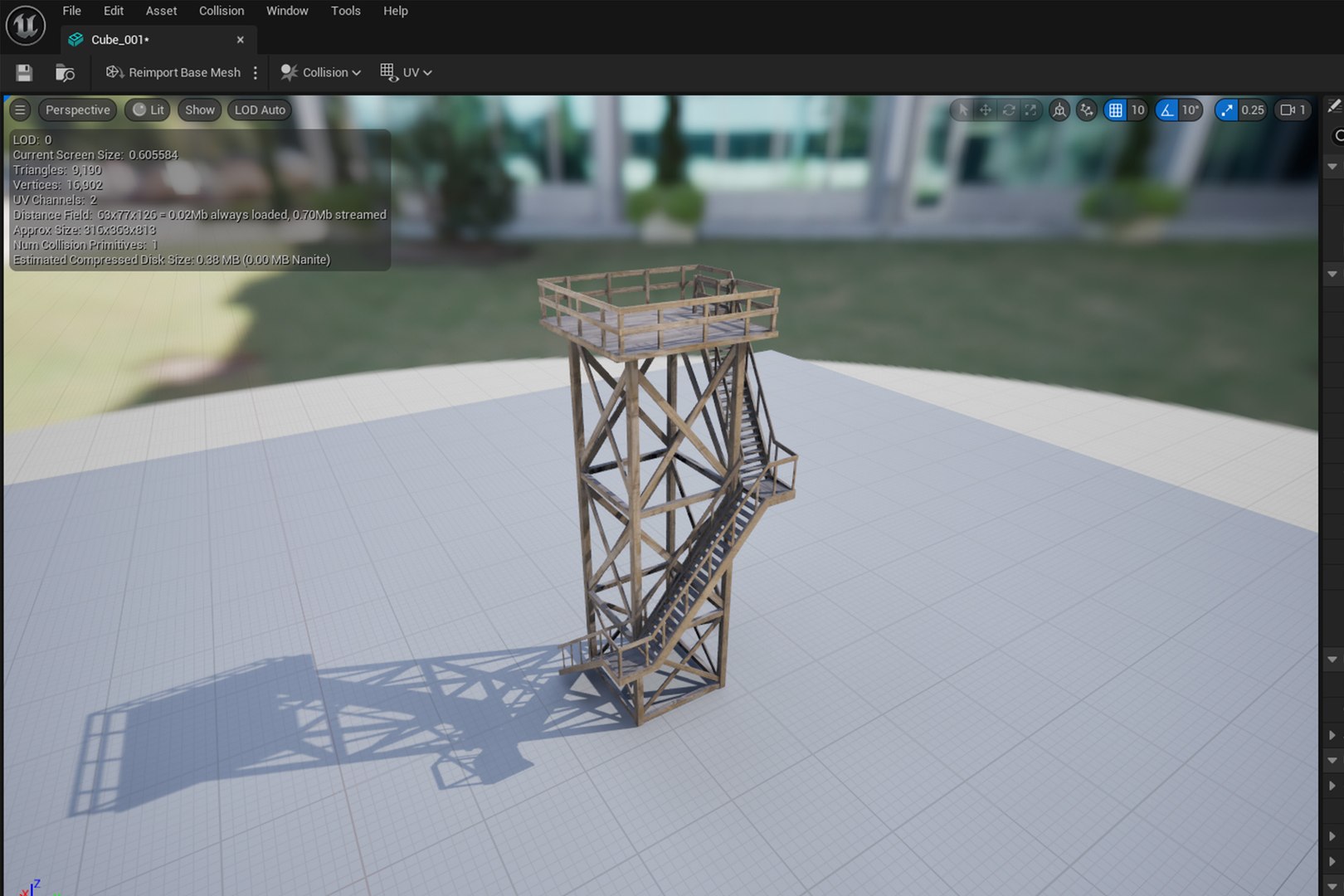 Lookout Tower PBR Low-poly 3D Model Model - TurboSquid 2275565