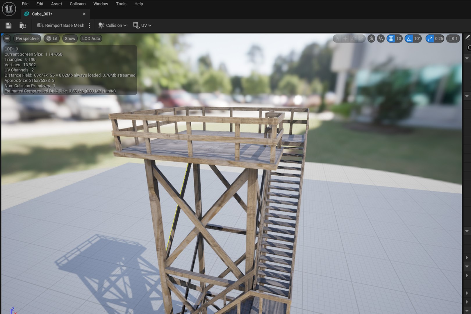 Lookout Tower PBR Low-poly 3D Model Model - TurboSquid 2275565