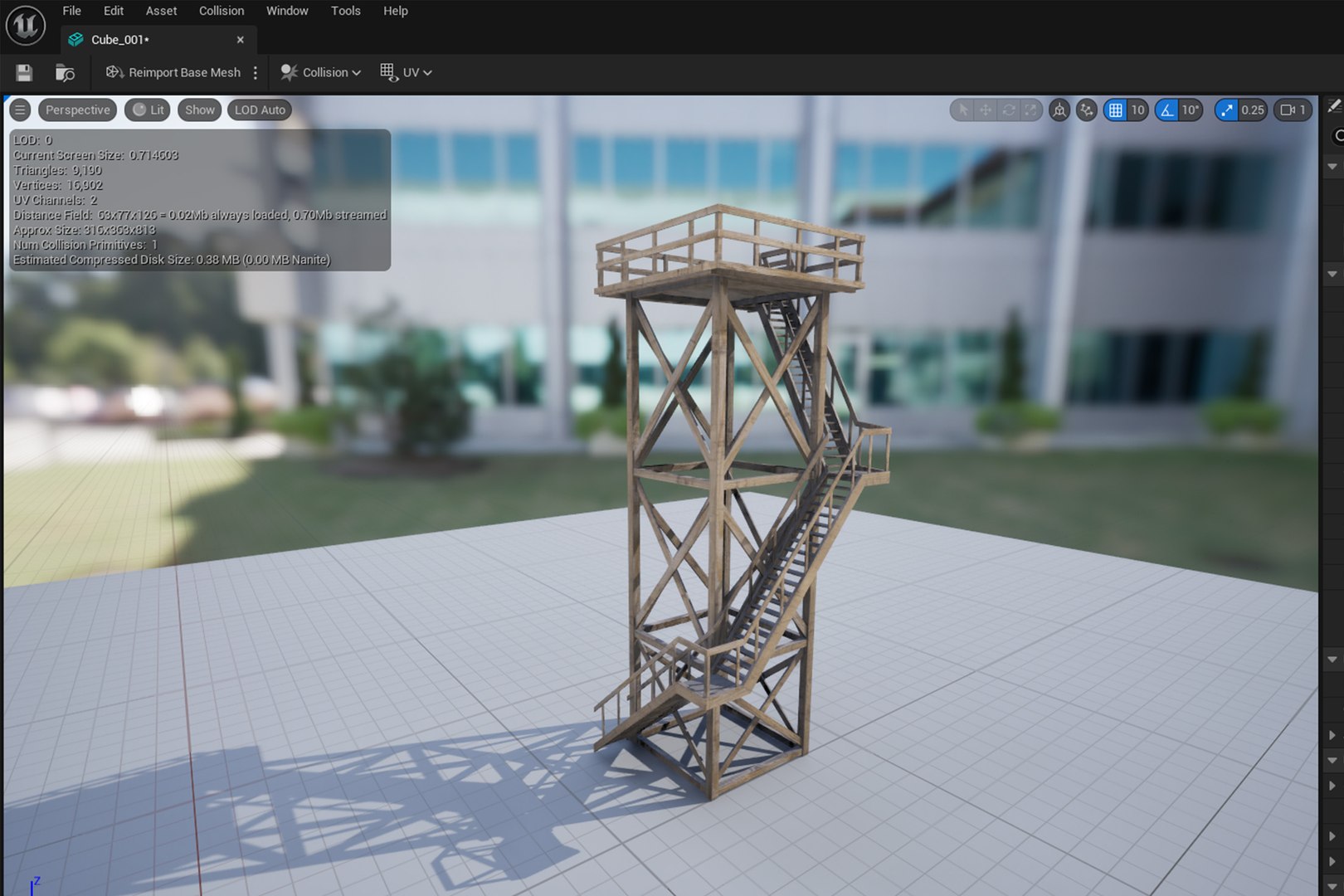 Lookout Tower PBR Low-poly 3D Model Model - TurboSquid 2275565