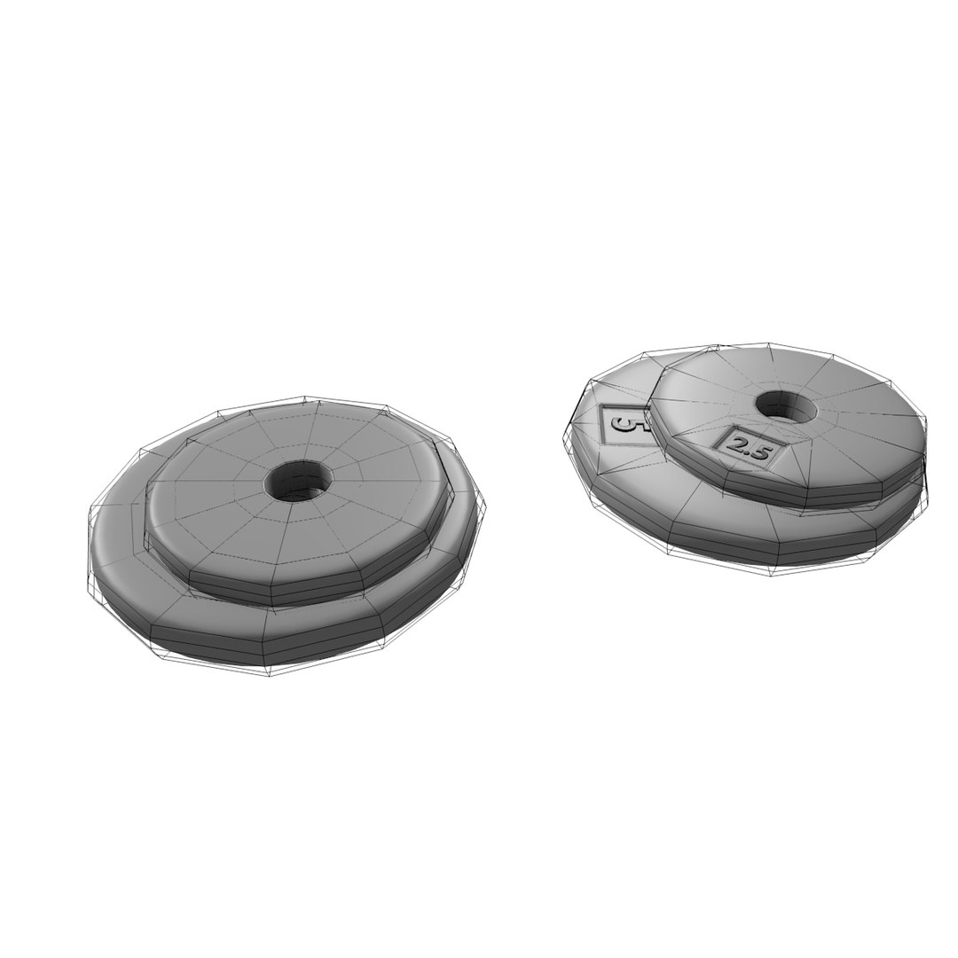 3d Model Dumbbell Weights