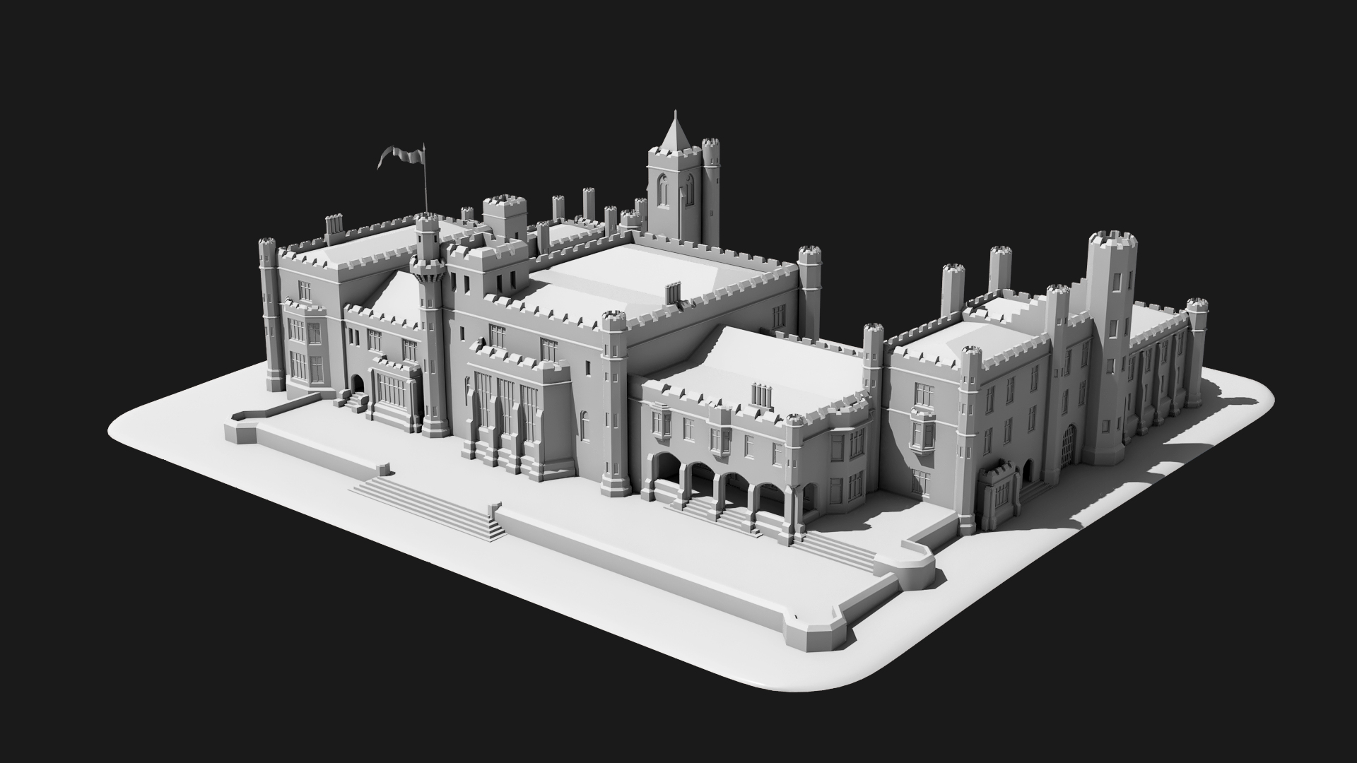 Abbey Old 3D Model - TurboSquid 1707682