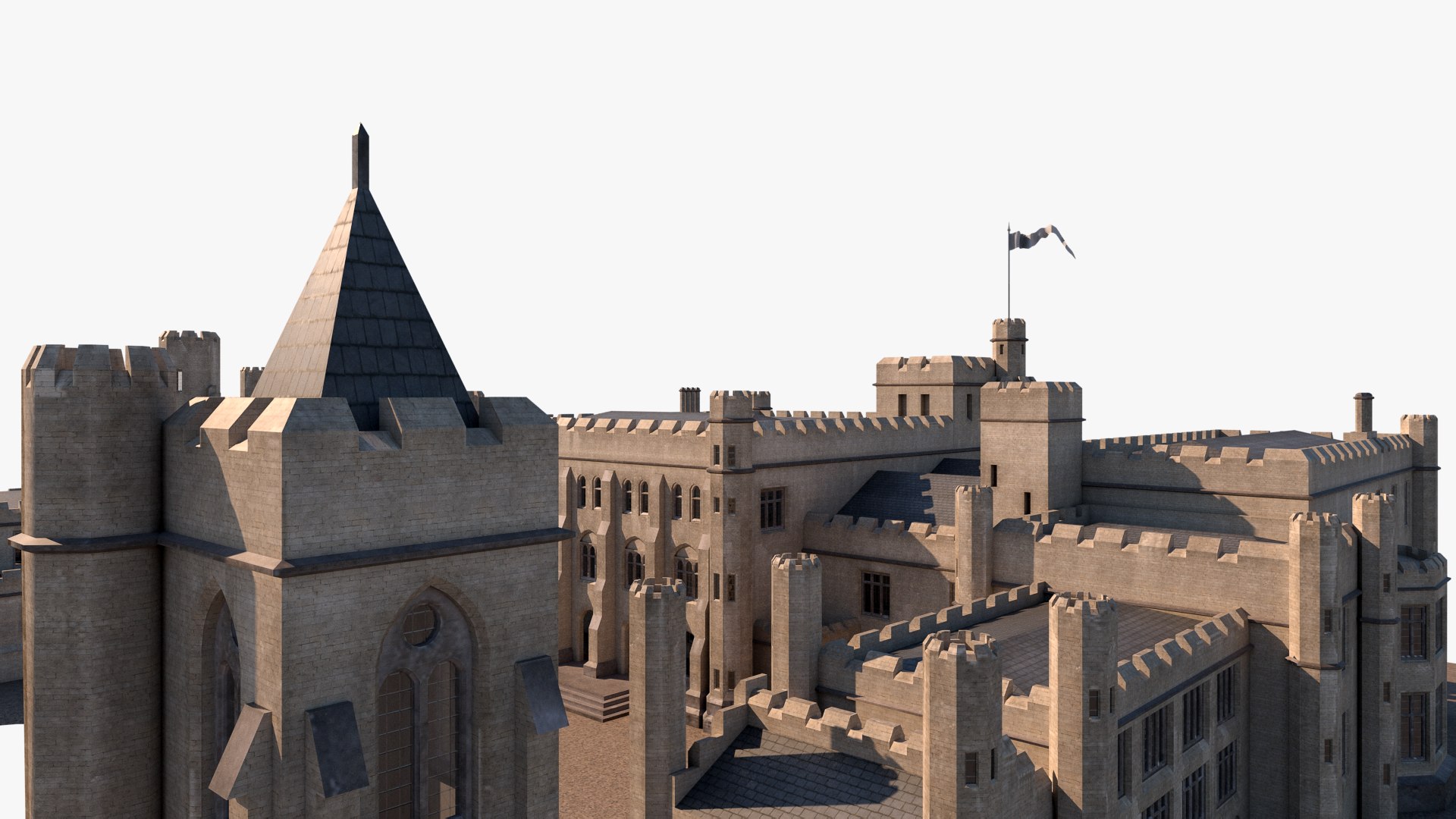 Abbey Old 3D Model - TurboSquid 1707682