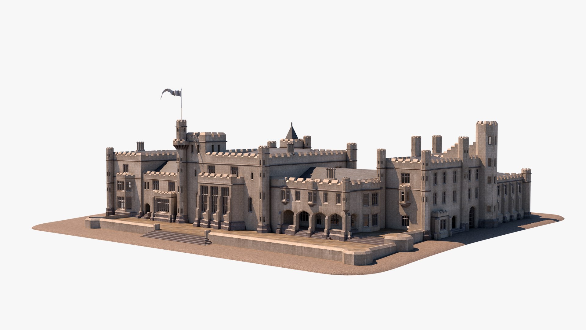 Abbey old 3D model - TurboSquid 1707682