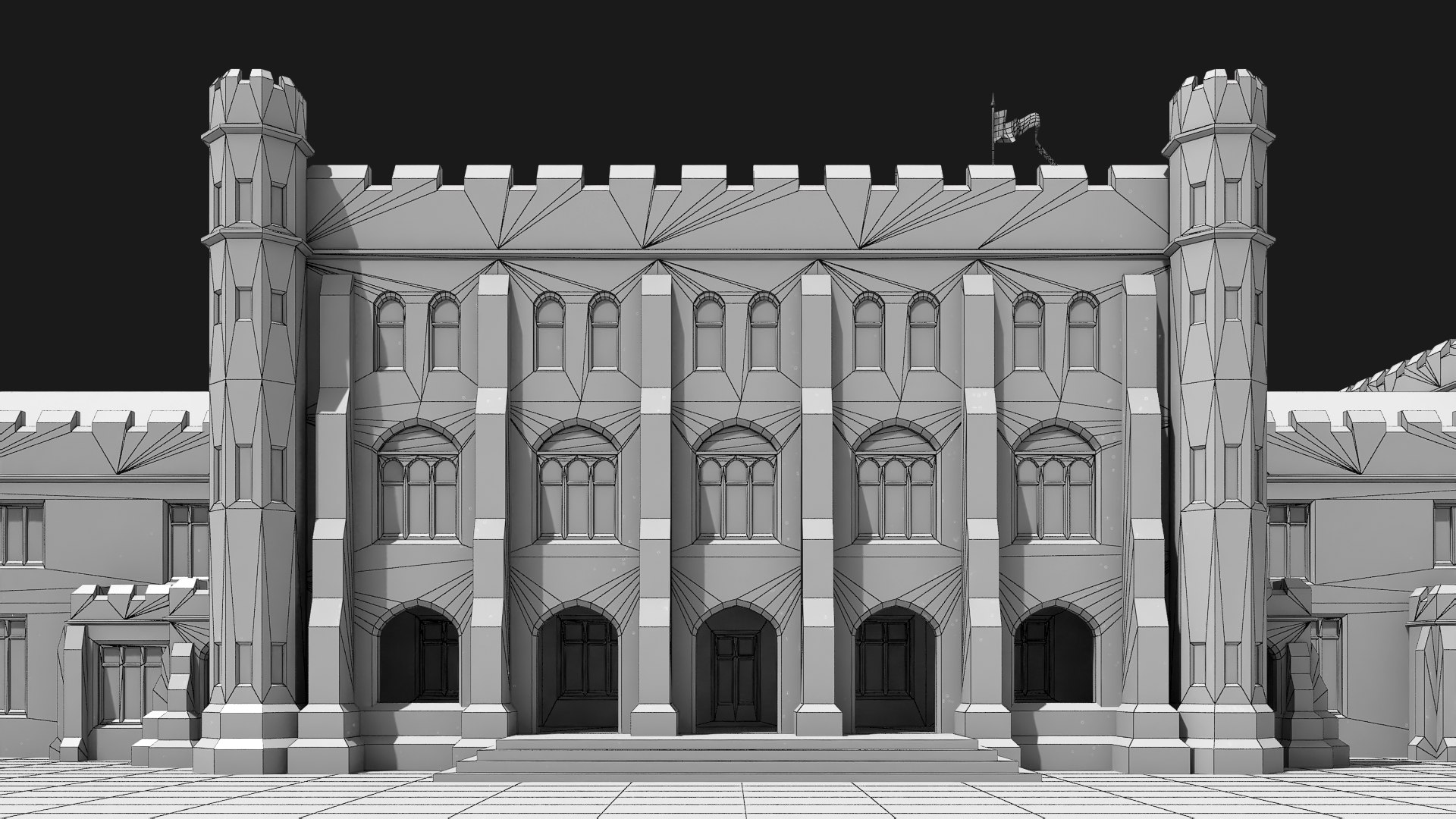 Abbey Old 3D Model - TurboSquid 1707682