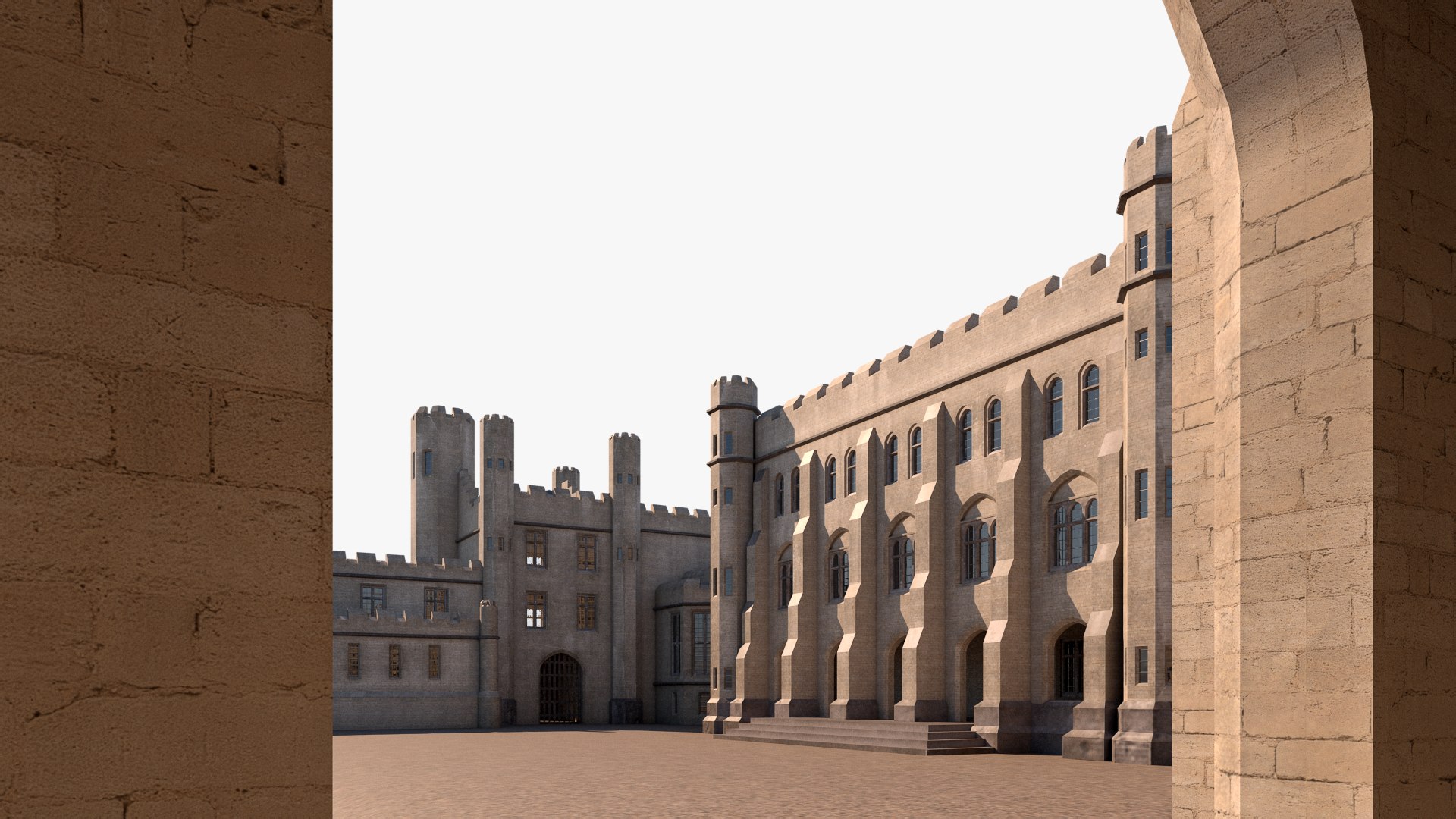 Abbey Old 3D Model - TurboSquid 1707682