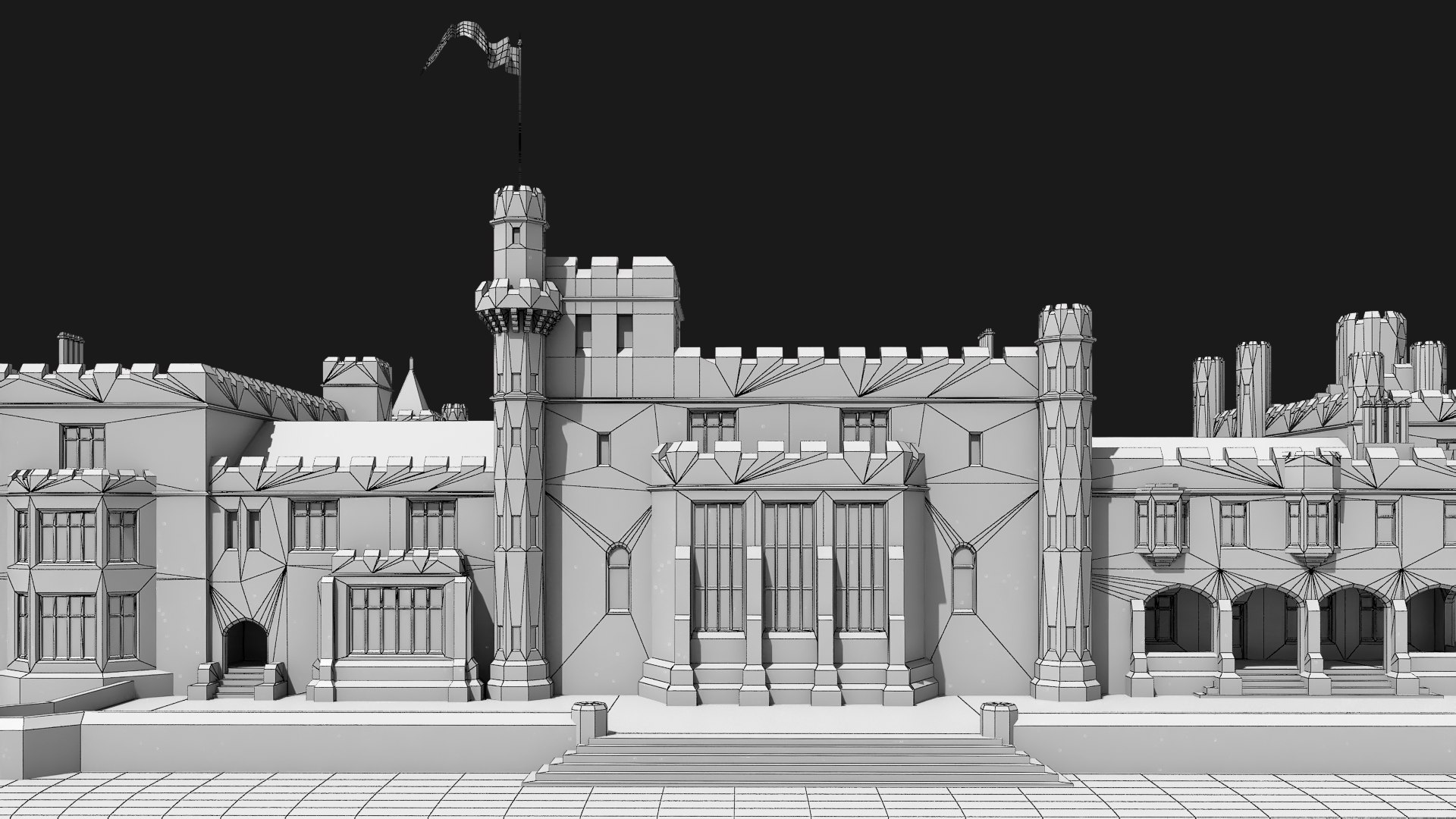 Abbey Old 3D Model - TurboSquid 1707682