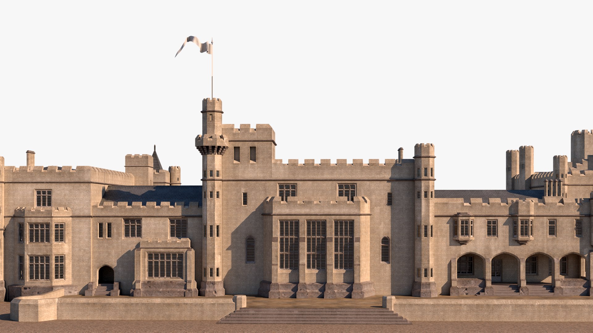 Abbey Old 3D Model - TurboSquid 1707682