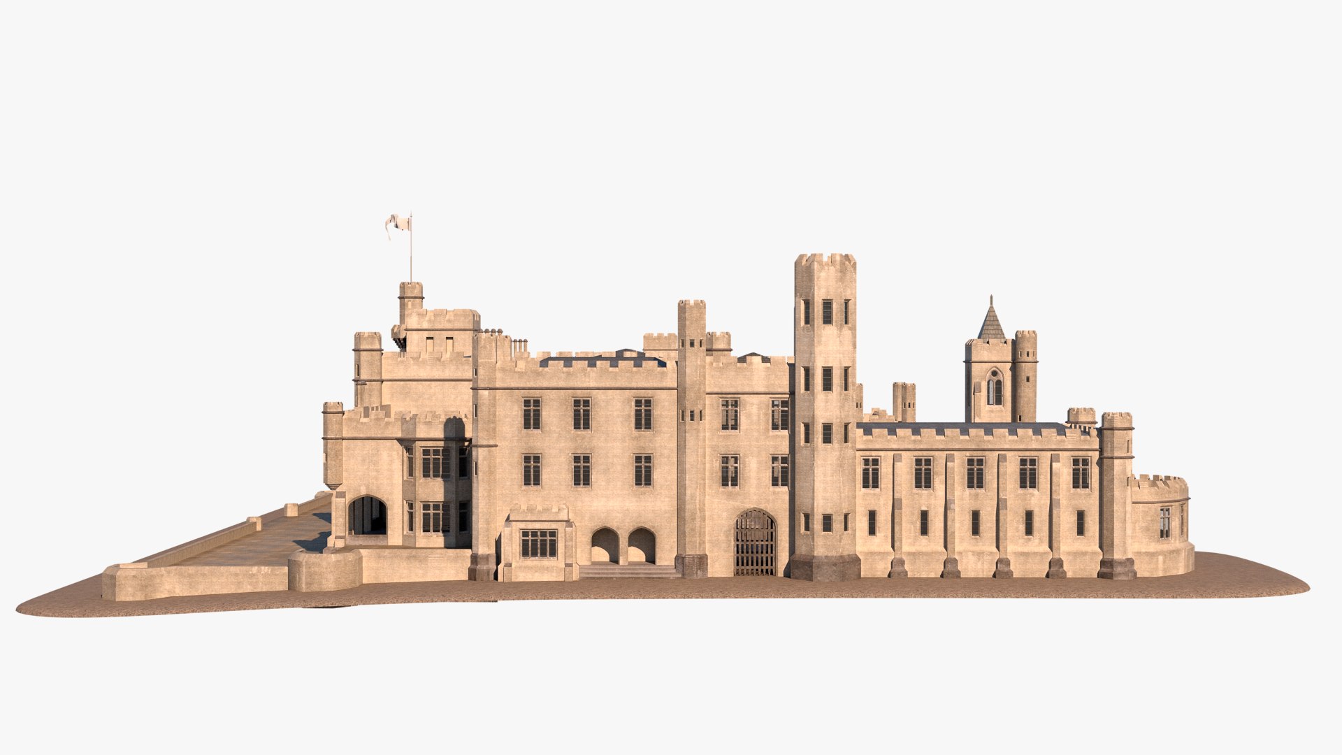 Abbey Old 3D Model - TurboSquid 1707682