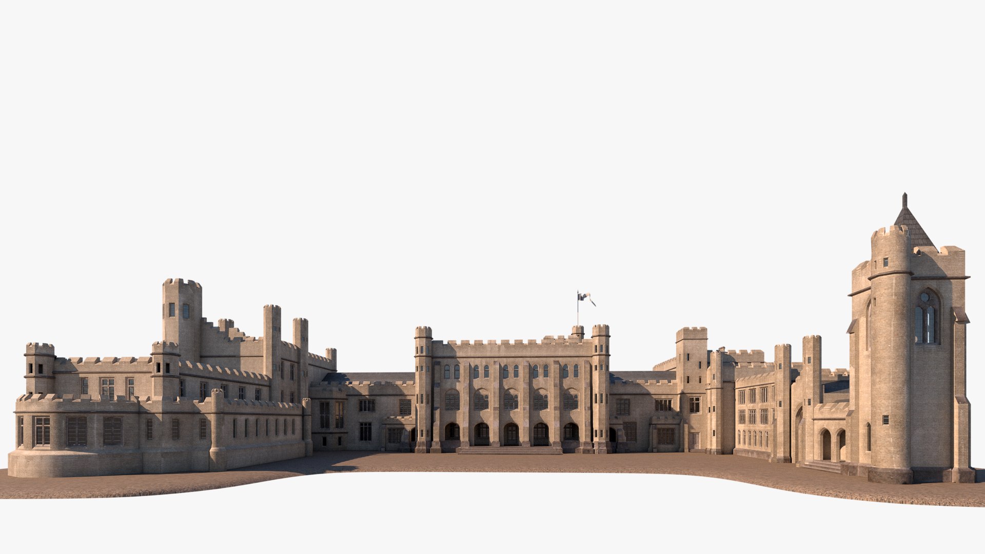Abbey Old 3D Model - TurboSquid 1707682