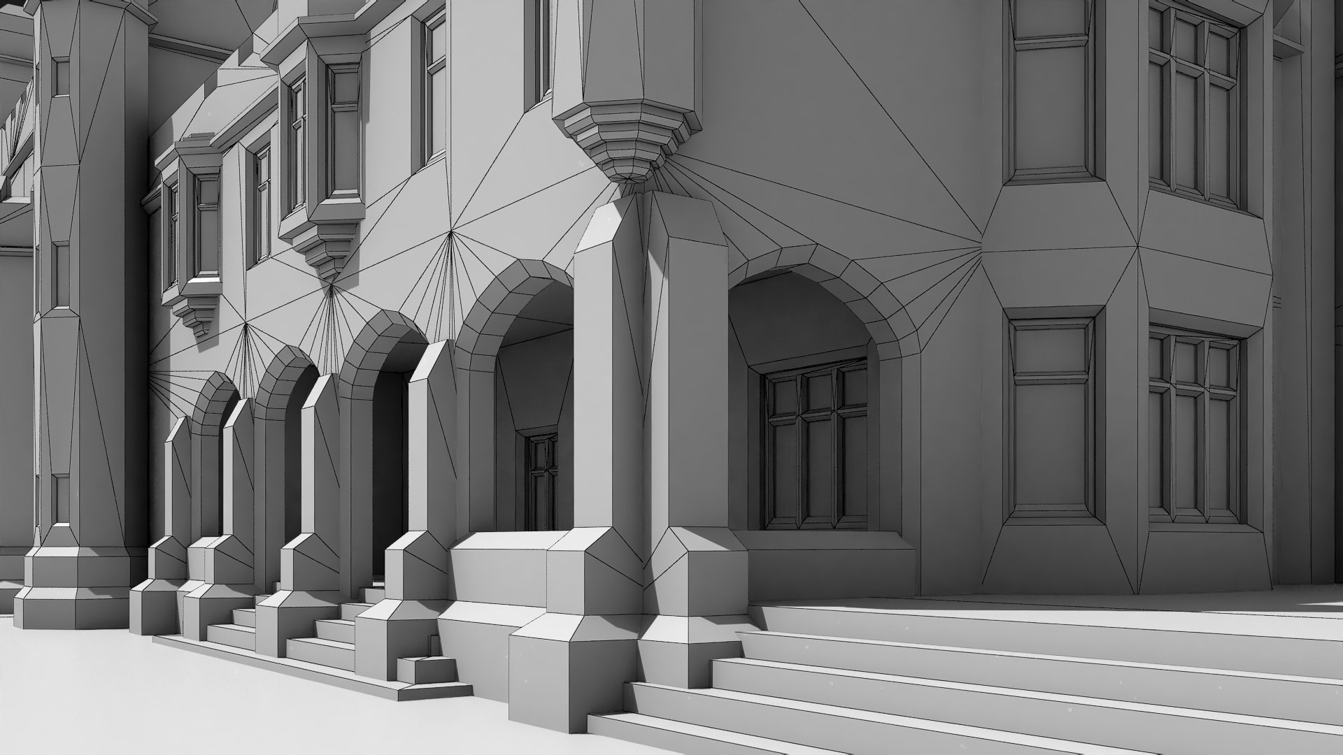 Abbey Old 3D Model - TurboSquid 1707682