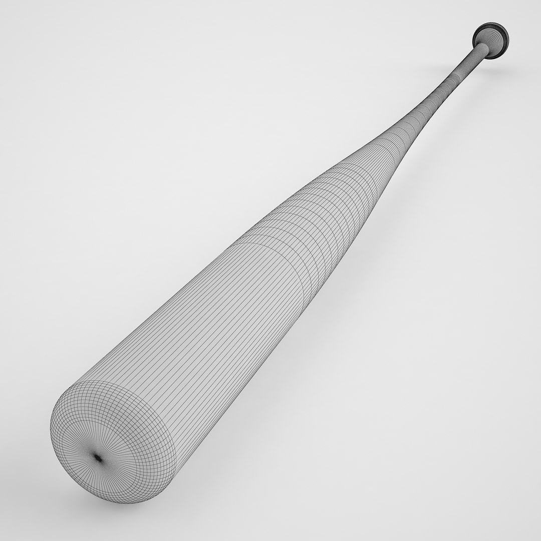 3d baseball bat ball