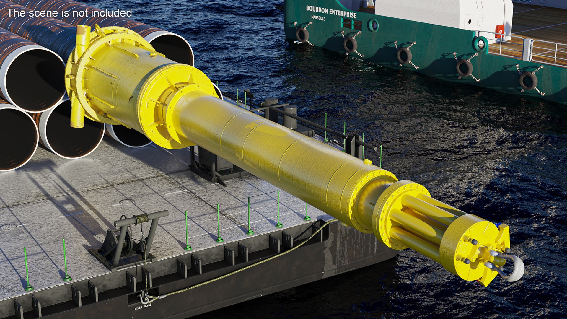 3D Hydraulic Piling Rig Component - TurboSquid 2341334