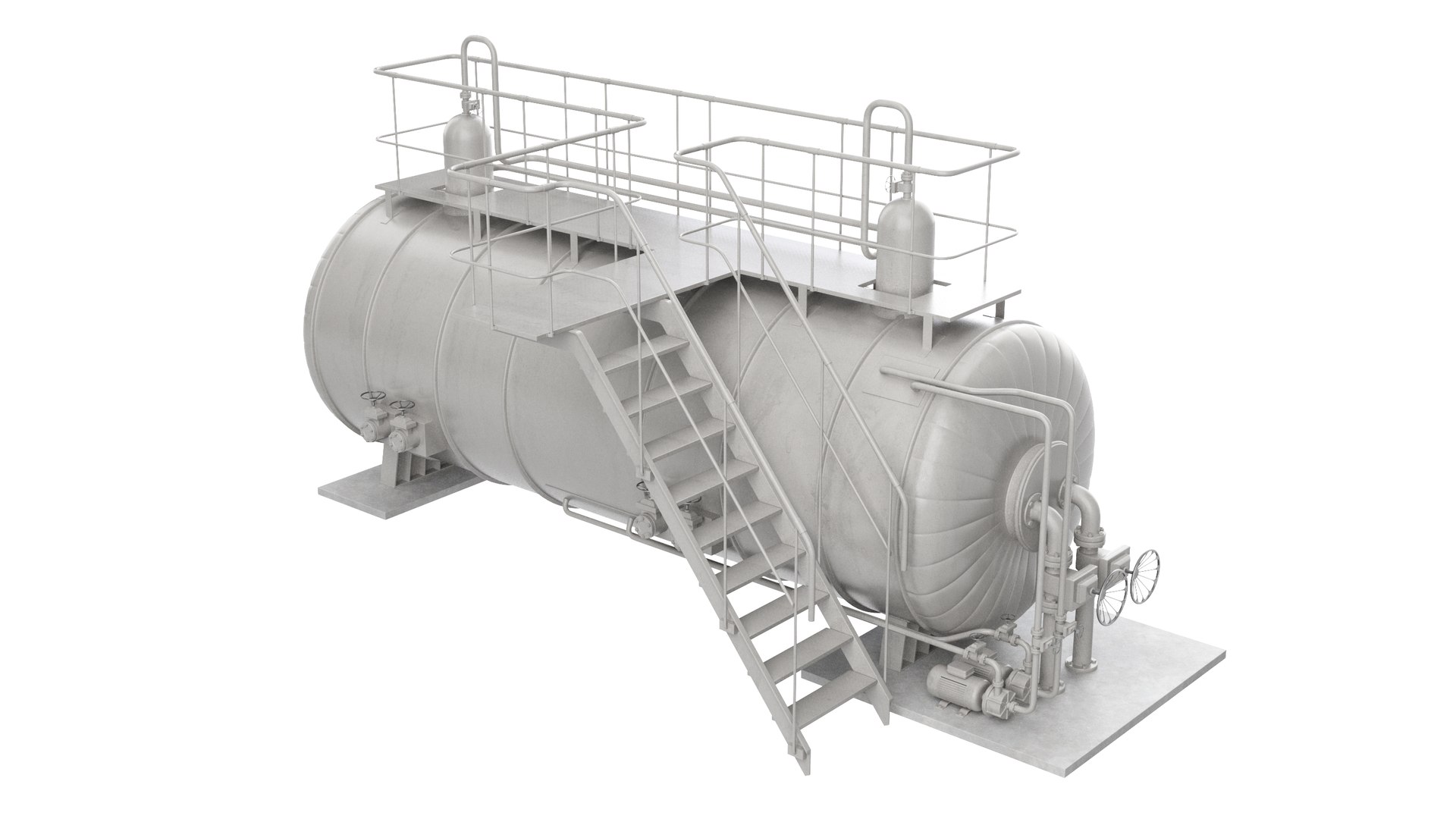 3D Industrial Gas Tank Model - TurboSquid 2368814