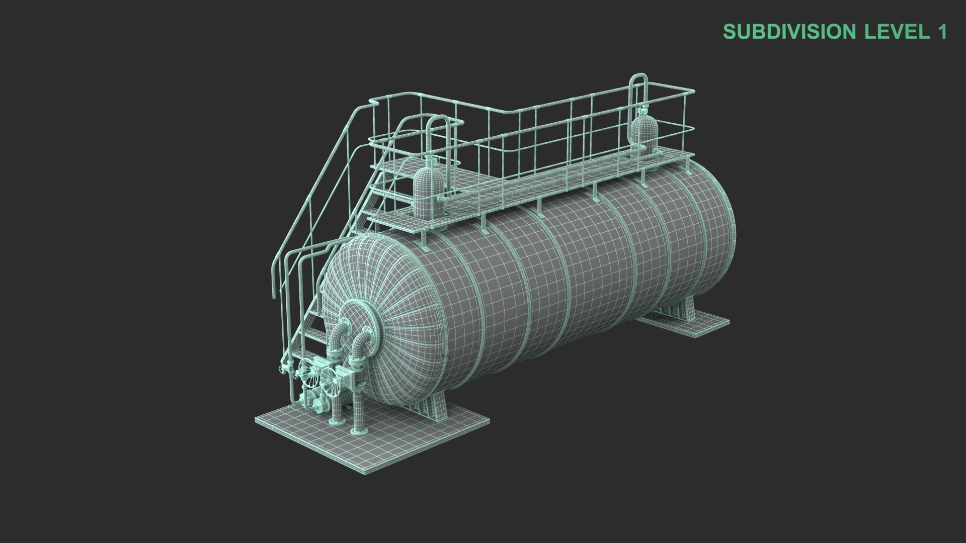 3D Industrial Gas Tank Model - TurboSquid 2368814