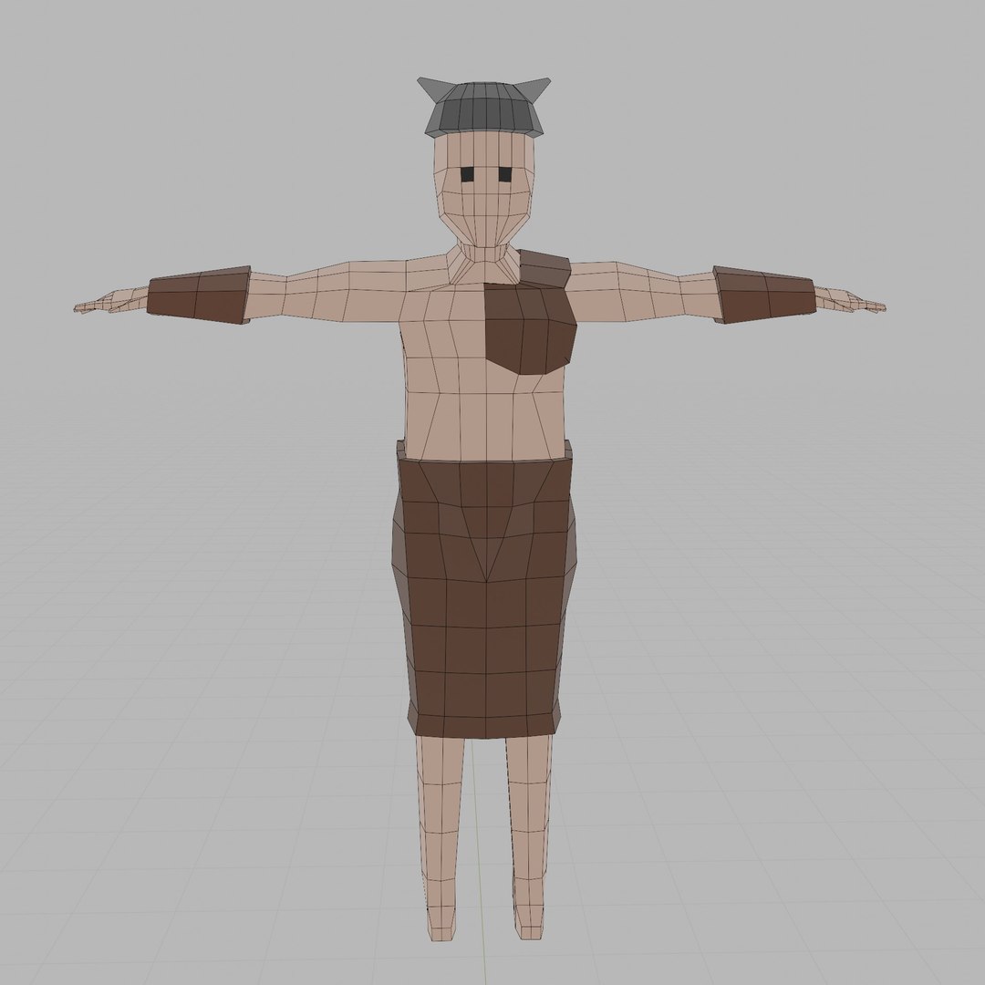 3D Low Poly Viking Rigged 3 Model - TurboSquid 2169182