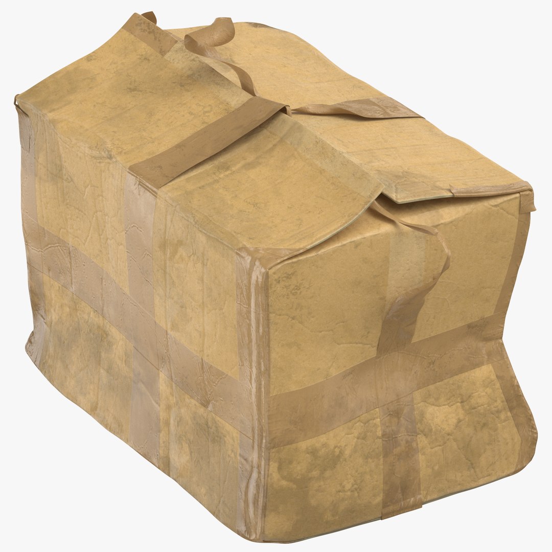 Old Damaged Cardboard Boxes Model - TurboSquid 1493034