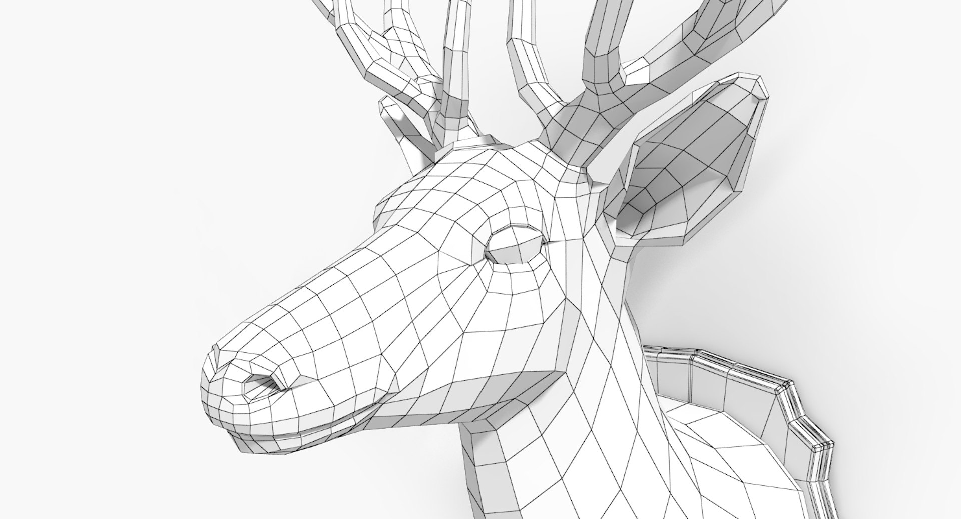 3d X Deer Wood Design