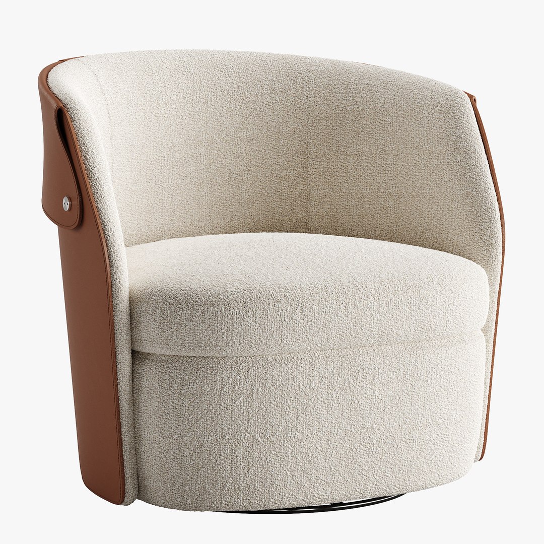 Flexform Armchair Ozzy 3D Model - TurboSquid 2399573