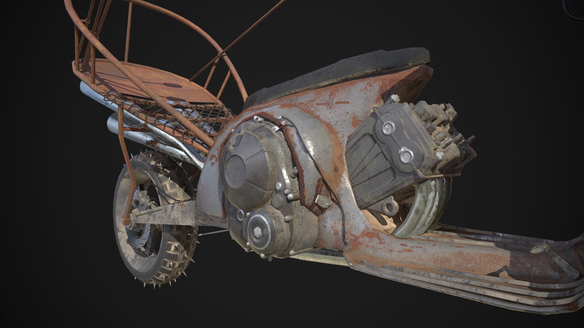 3D Mad Engine Vespa Model - TurboSquid 1178799