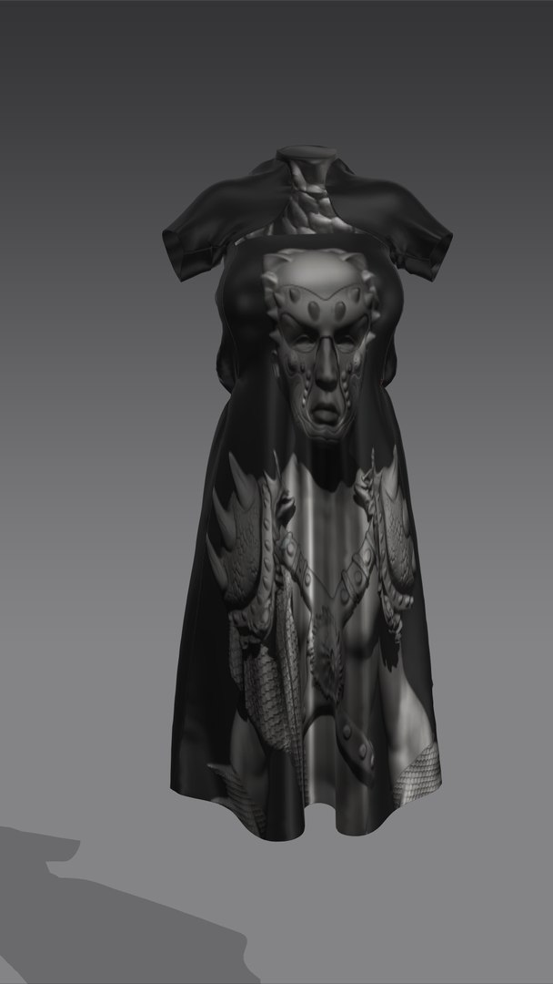 Heavy Metal Dress 3D Model - TurboSquid 1815632