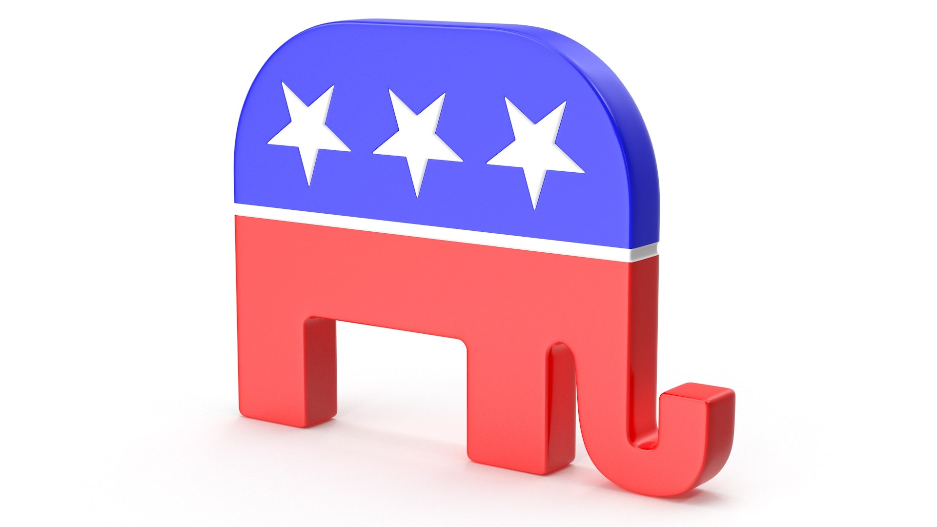 3D Logo Republican Party Model - TurboSquid 1466017