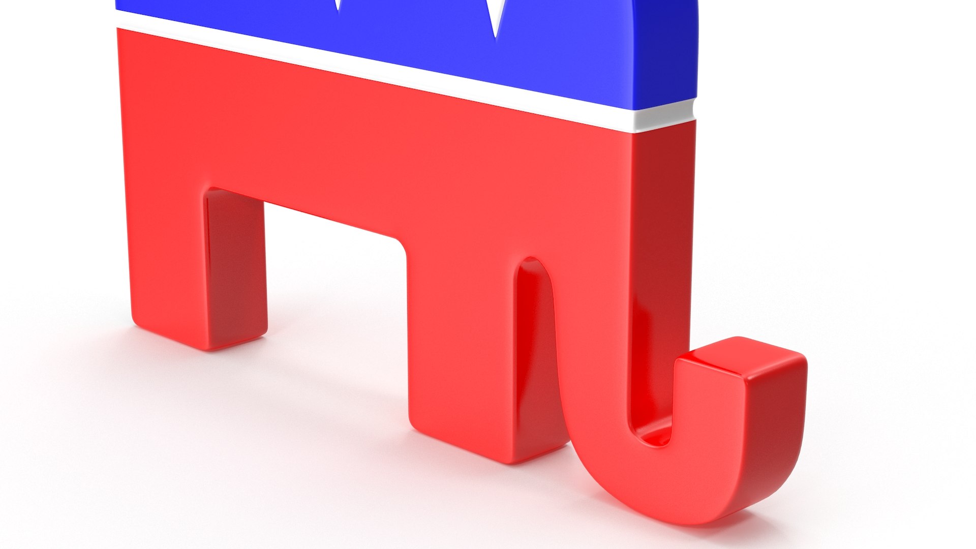 3D Logo Republican Party Model - TurboSquid 1466017