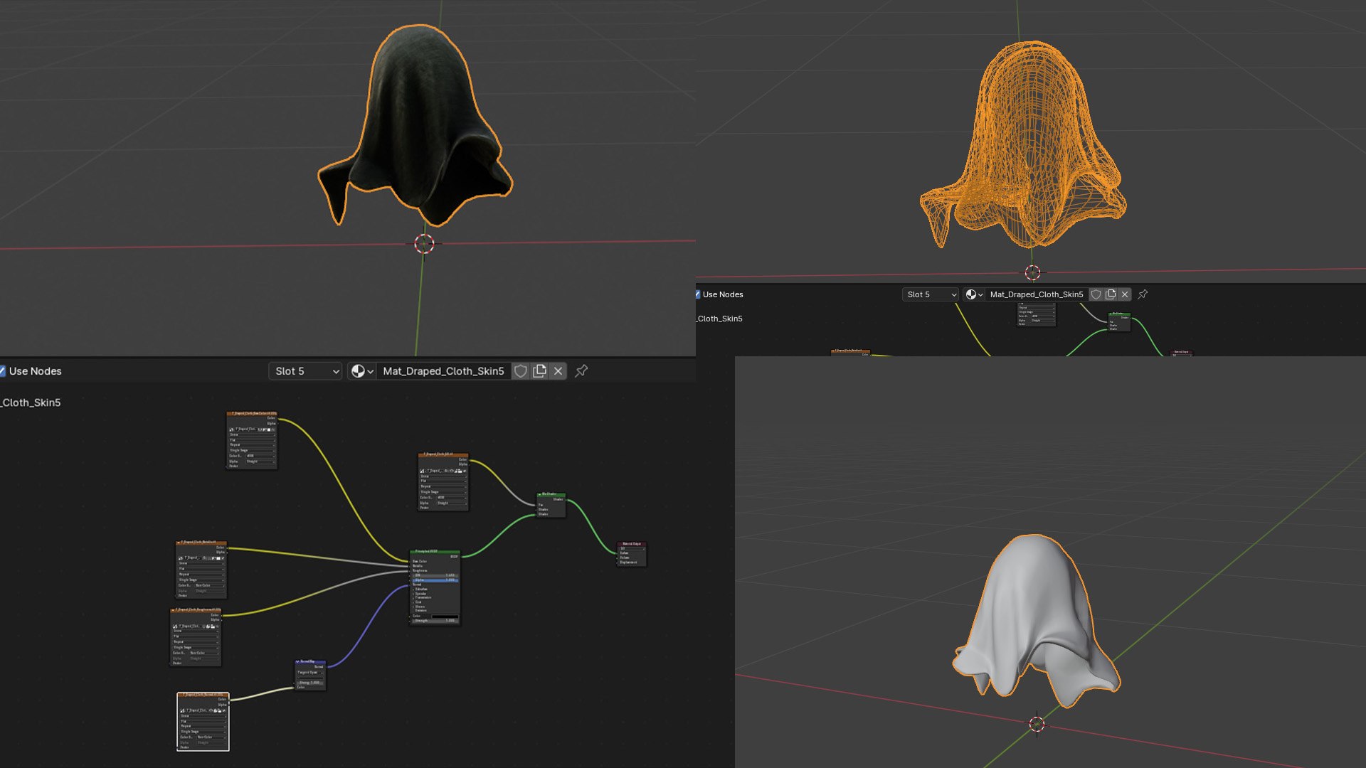 Creepy Draped Cloth 3D - TurboSquid 2407503
