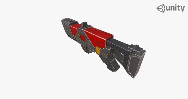 free laser rifle xcom 3d model