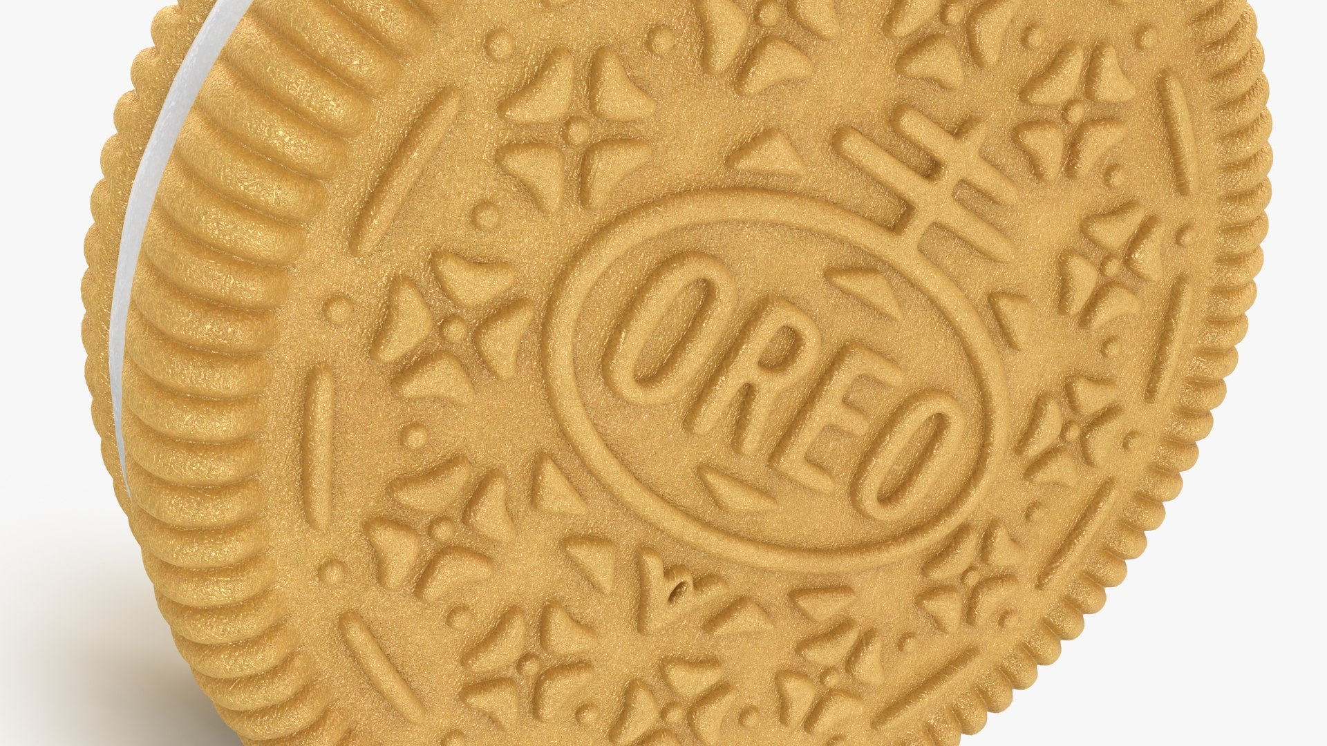 Golden Oreo Cookie Model - TurboSquid 1892191