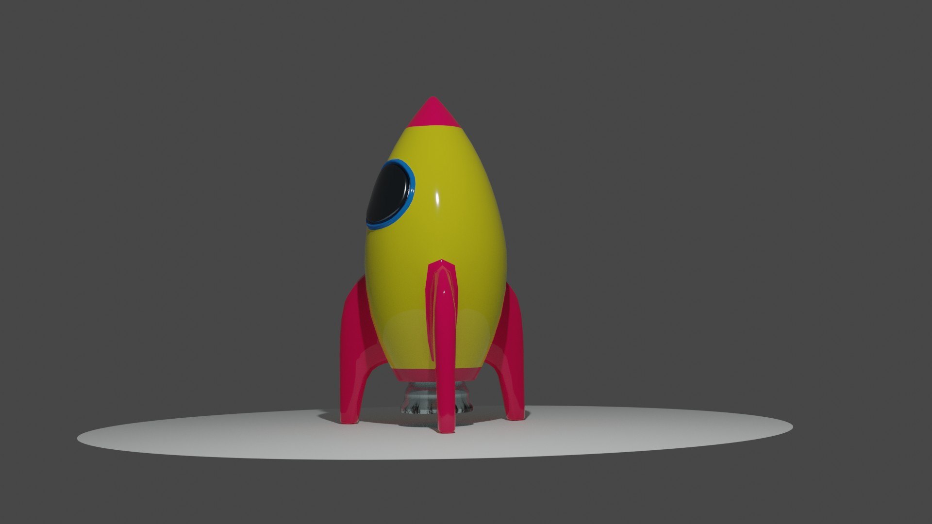 3D Model Cartoon Rocket - TurboSquid 1736657