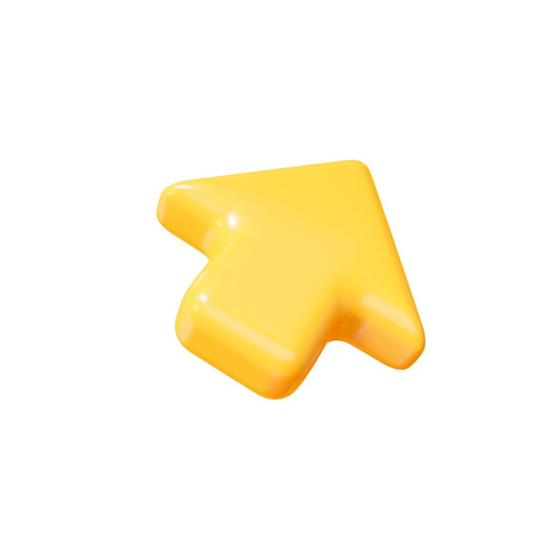3D 3d Yellow Click Cursor Icon - TurboSquid 2394840
