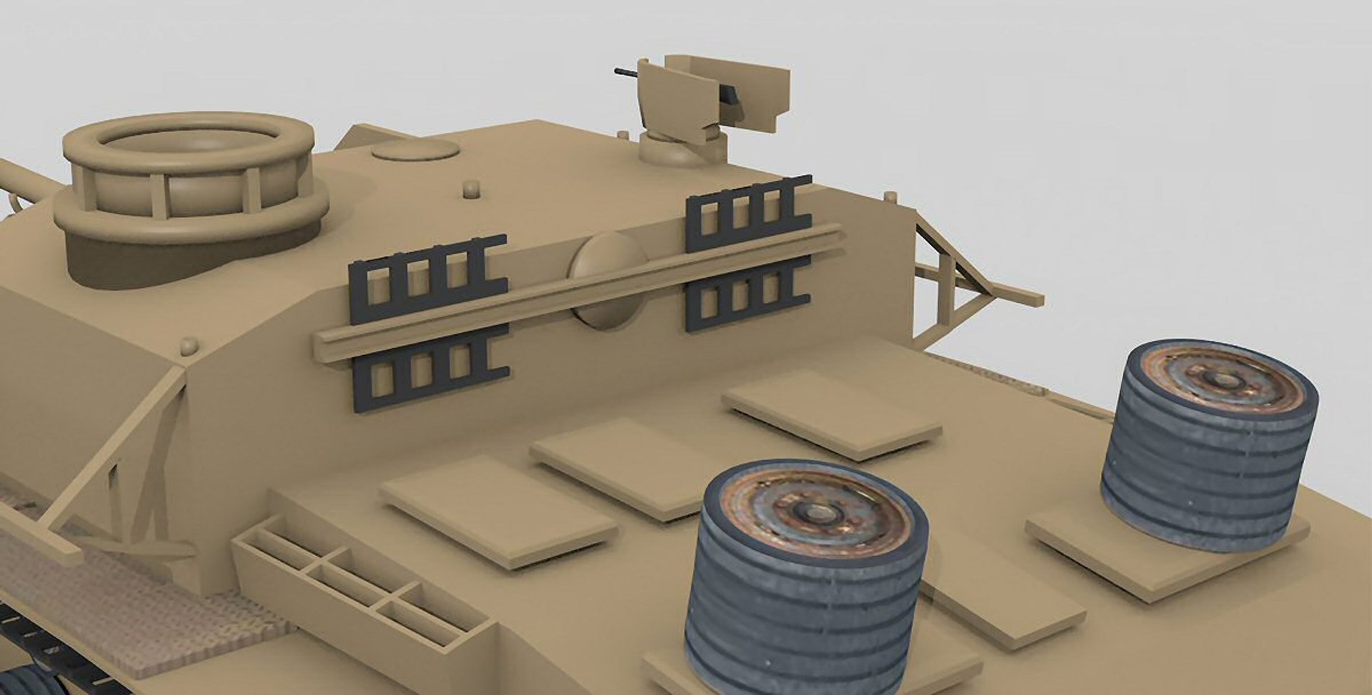 3d German Assault Tank Model