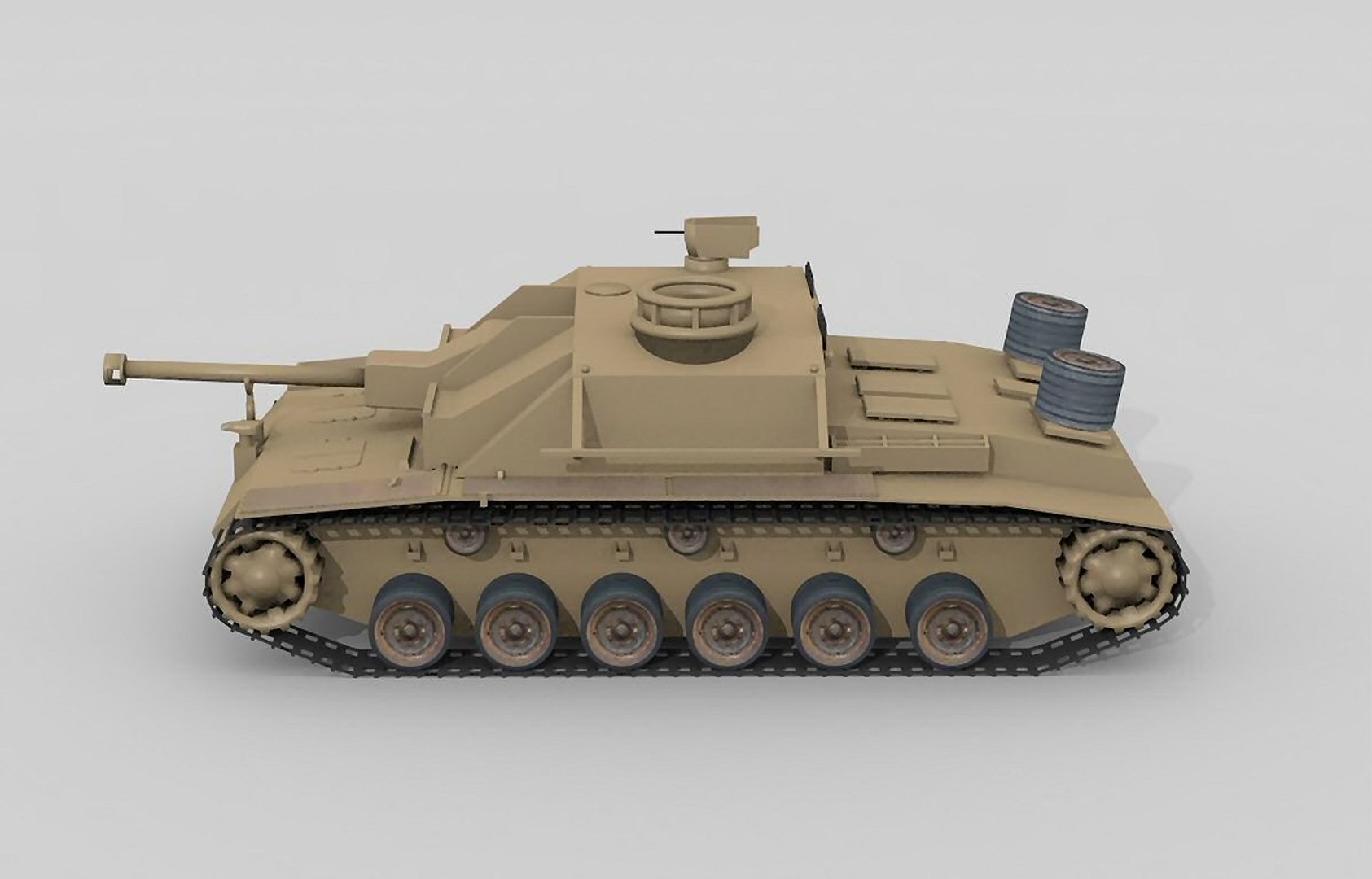 3d German Assault Tank Model