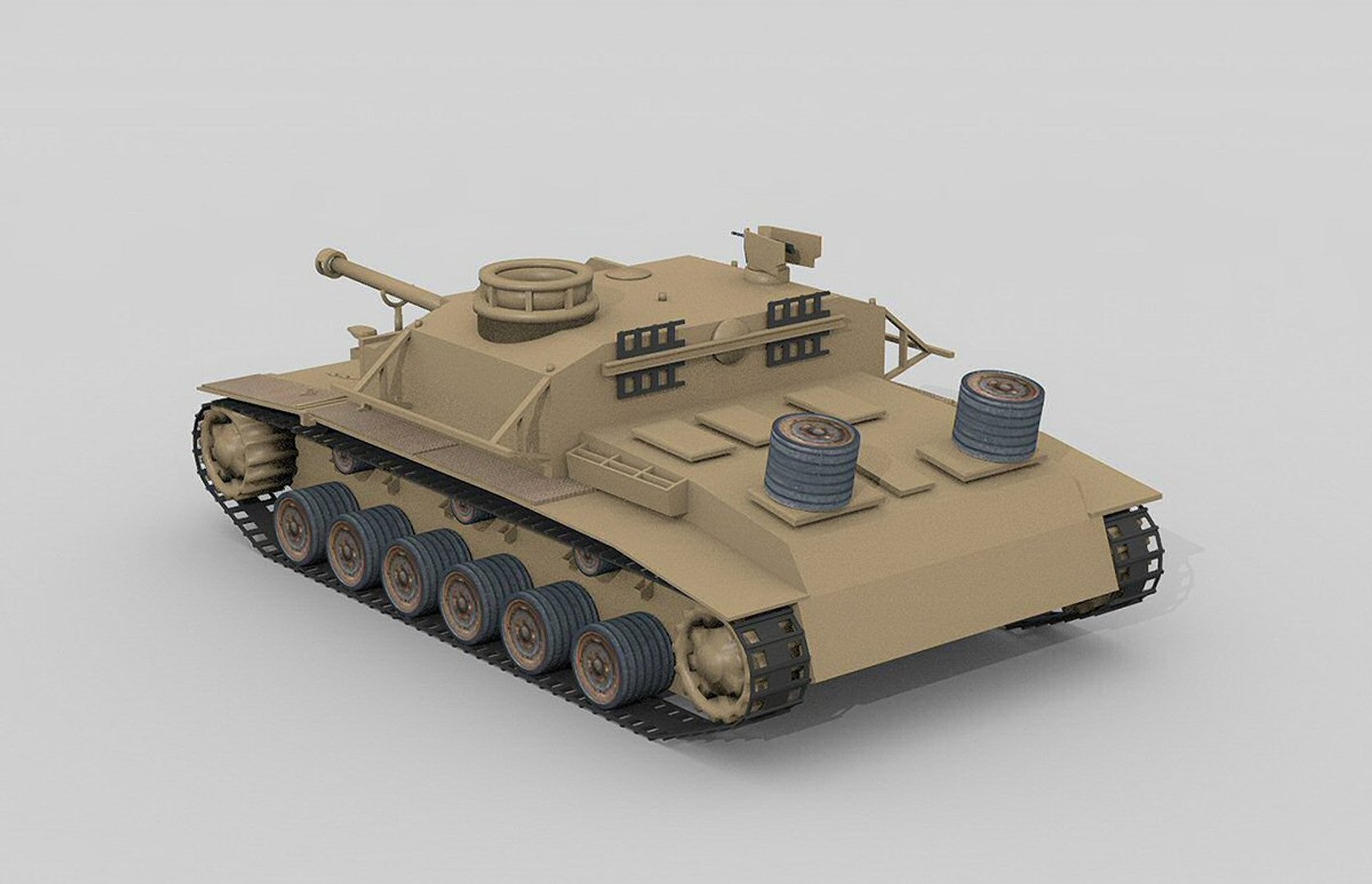 3d German Assault Tank Model