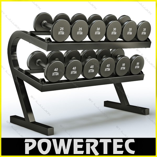 3d powertec wb-dr10 dumbbell rack model