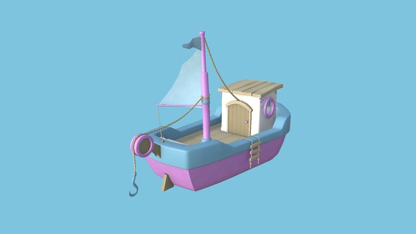 10 Cartoon Boat Collection - Low Poly Ship 3D model - TurboSquid 1763585