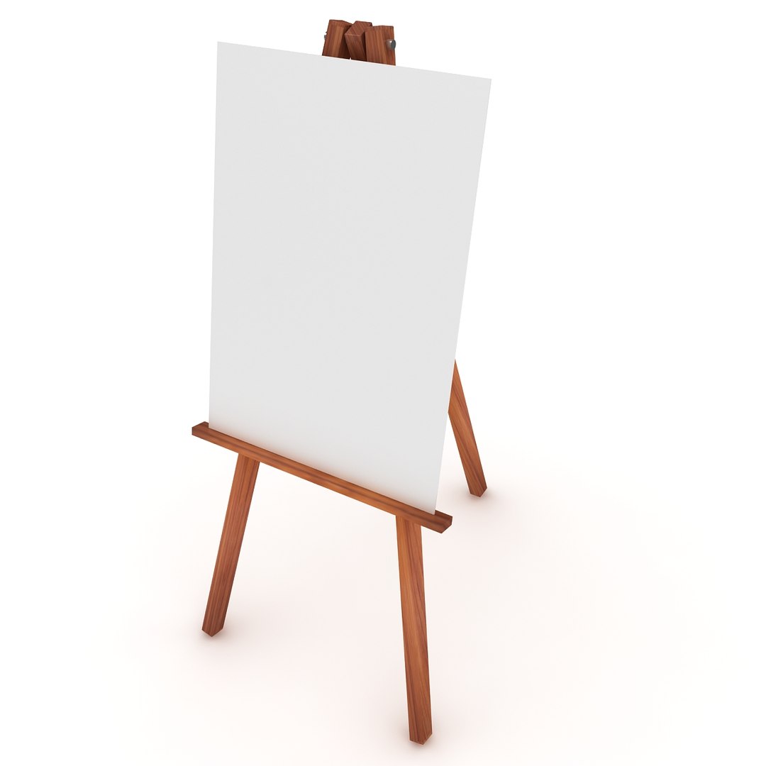 3D Easel Model - TurboSquid 1425510