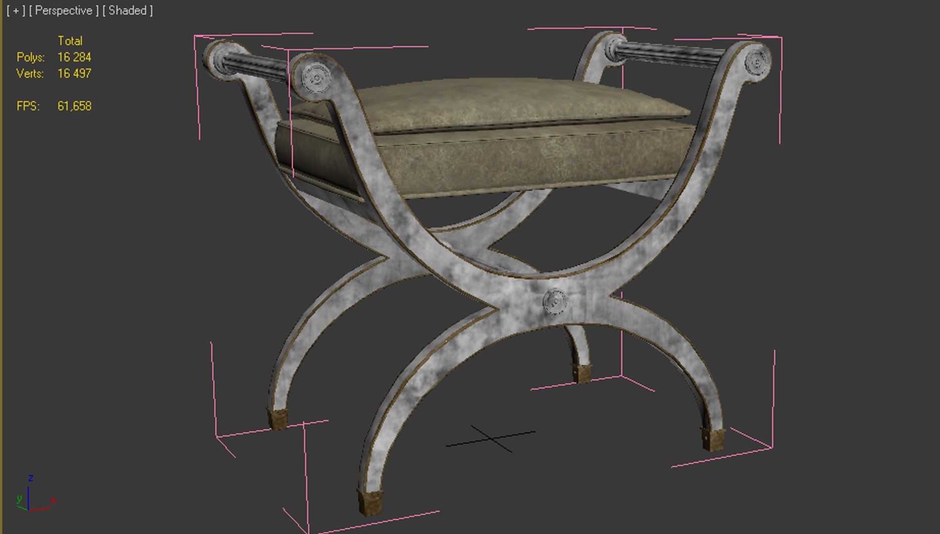 Baker Bench 3D Model - TurboSquid 1297212