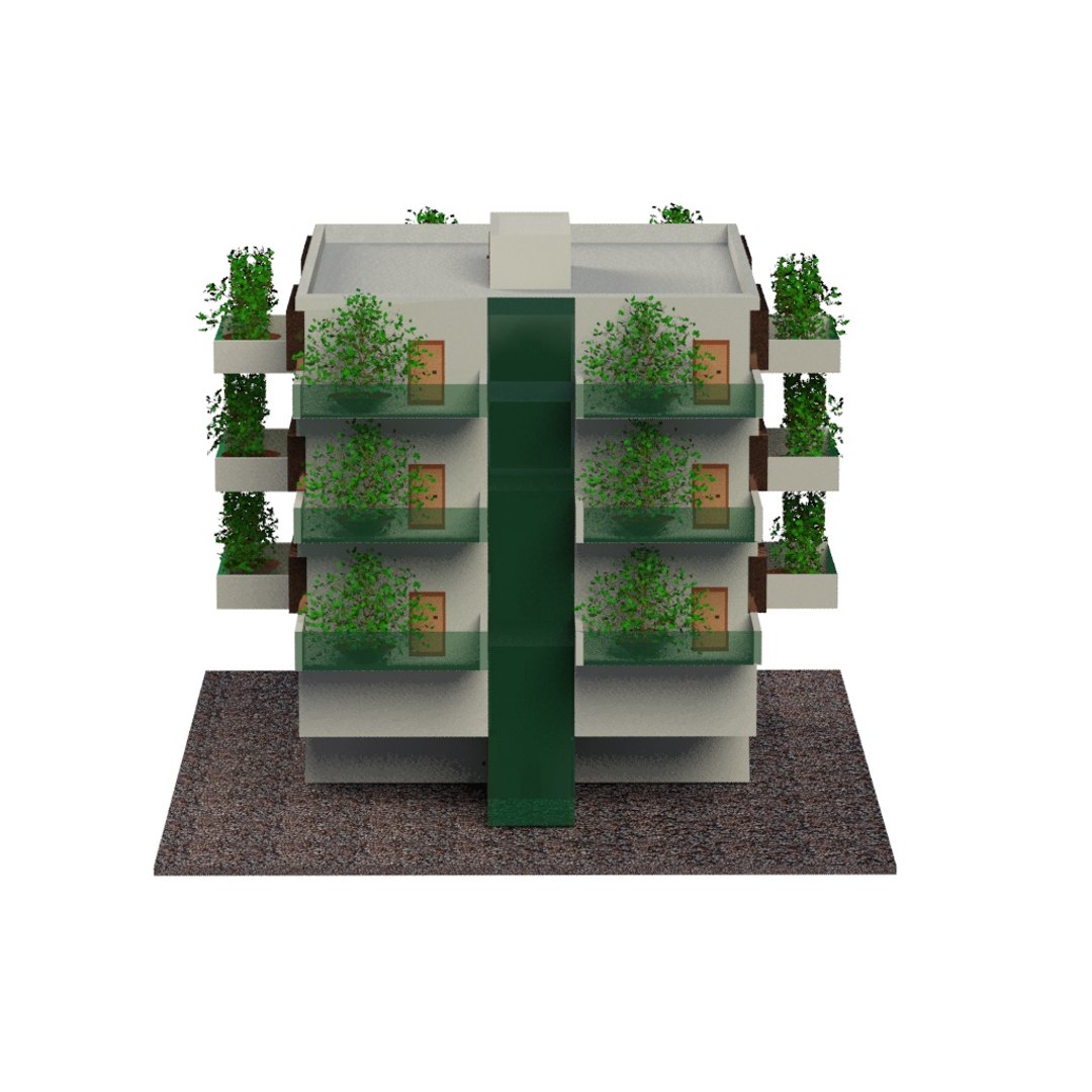 Vertical Garden Building 3d Max