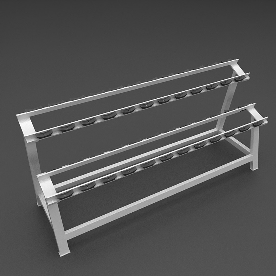 3d Model Dumbell Rack