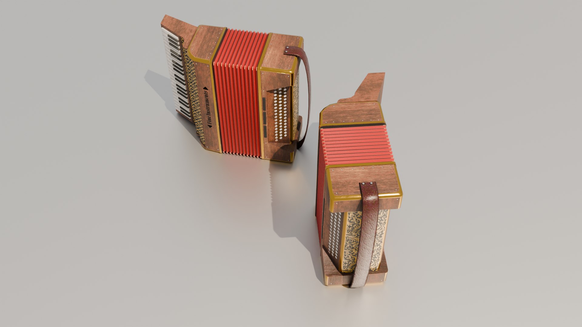 Antique Accordion 3D Model - TurboSquid 2330212