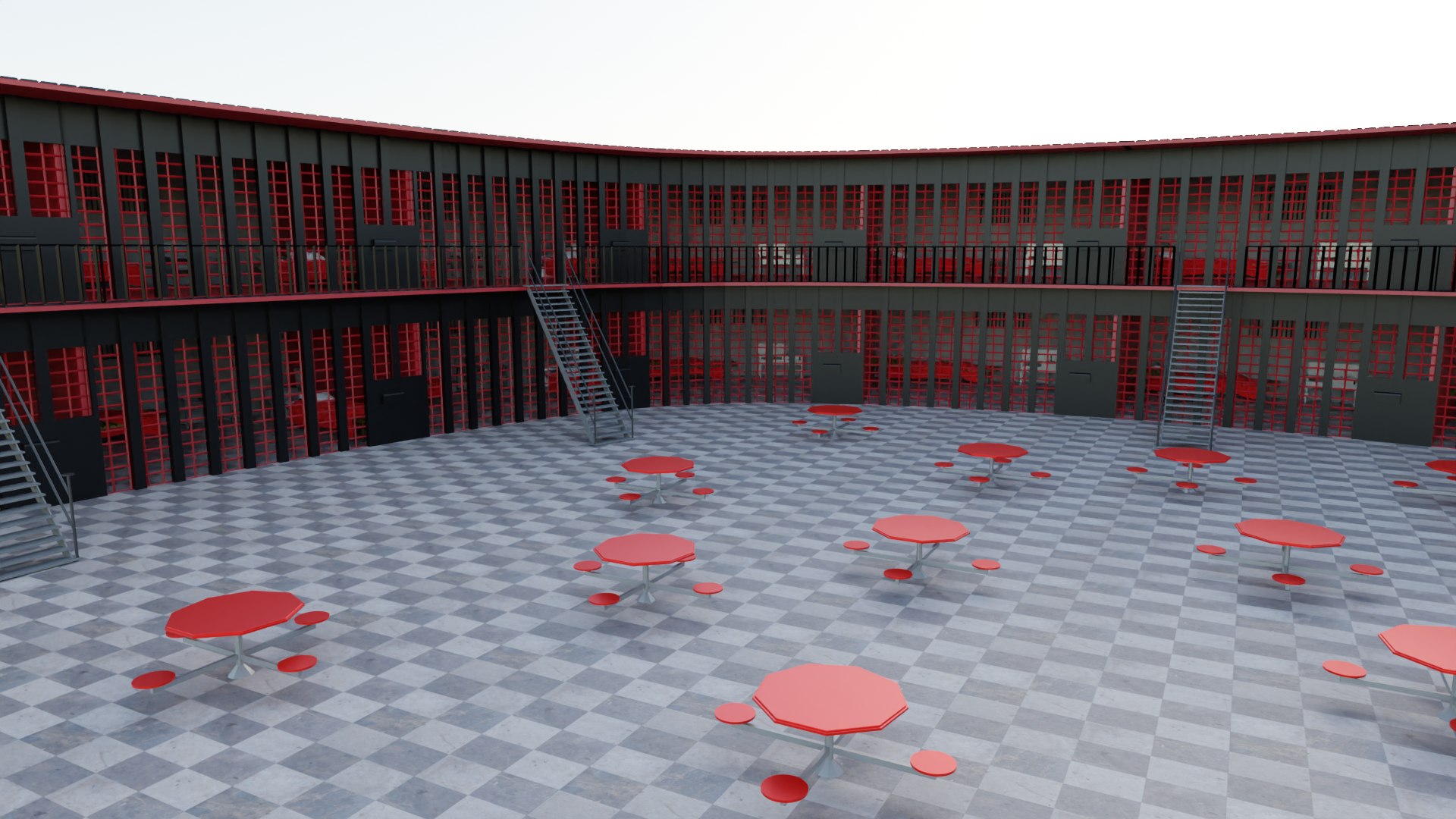 Prison Interior Model - TurboSquid 2157302
