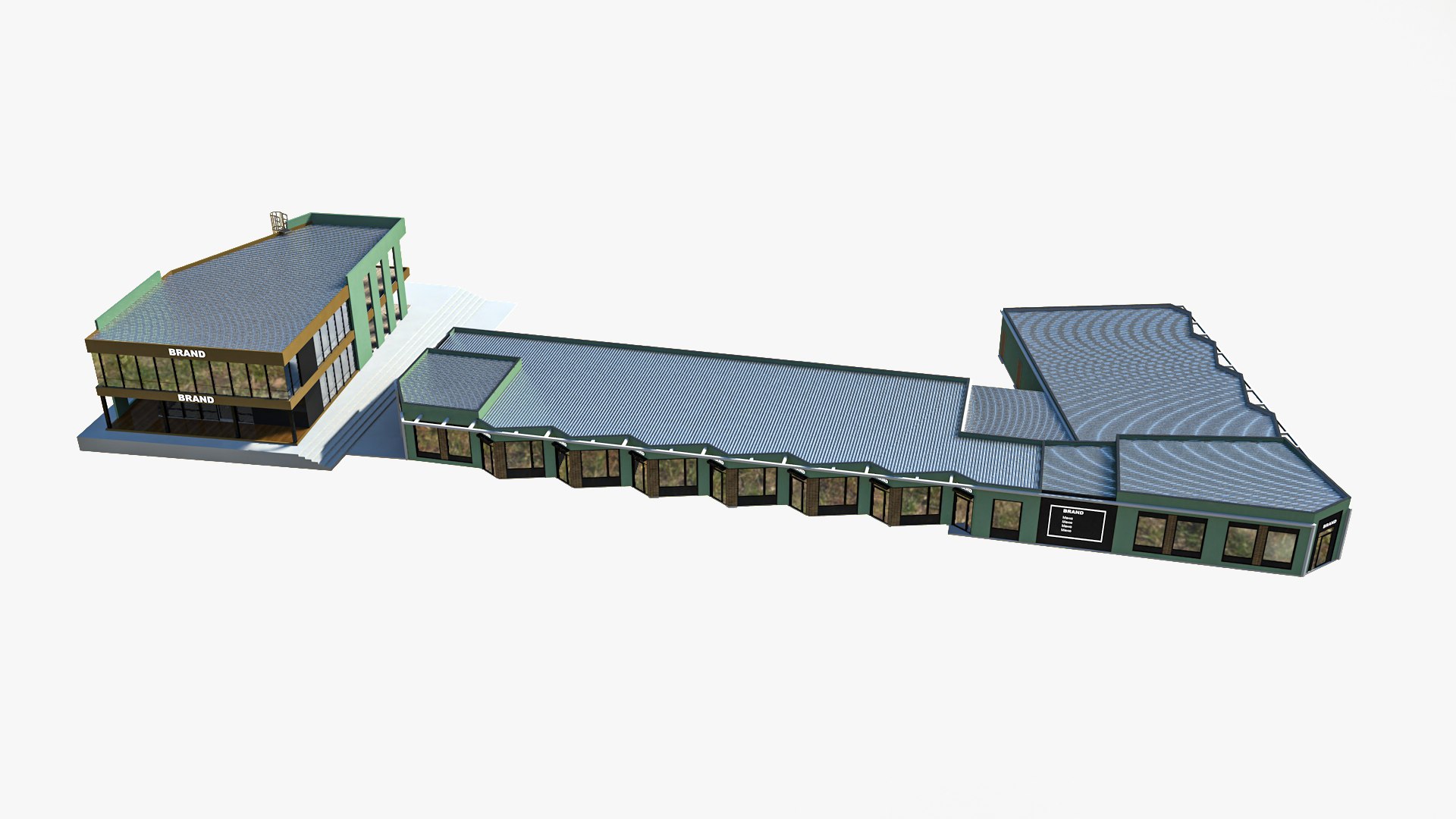 Trade Complex 3D model - TurboSquid 1756156