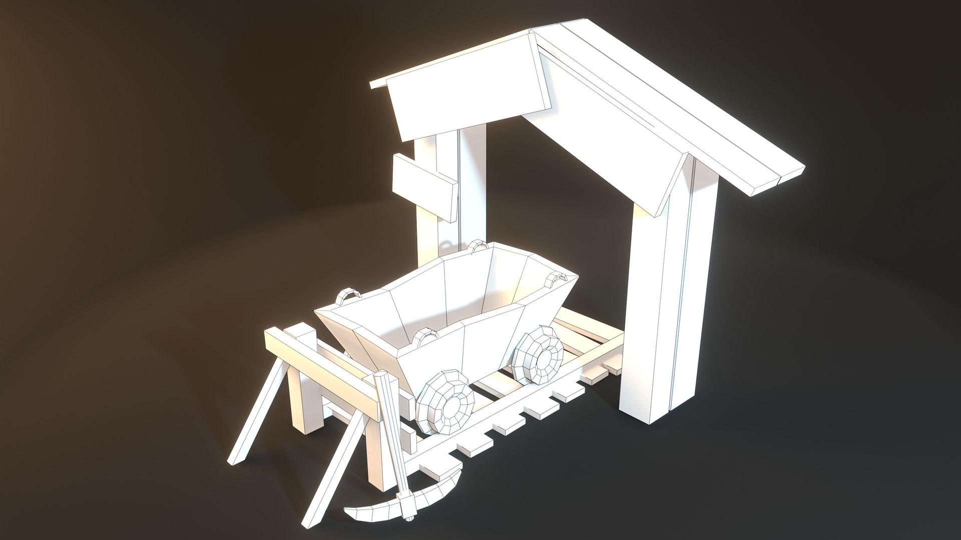 Game Ready Low Poly Stylized Mine Asset 3D Model - TurboSquid 1849212