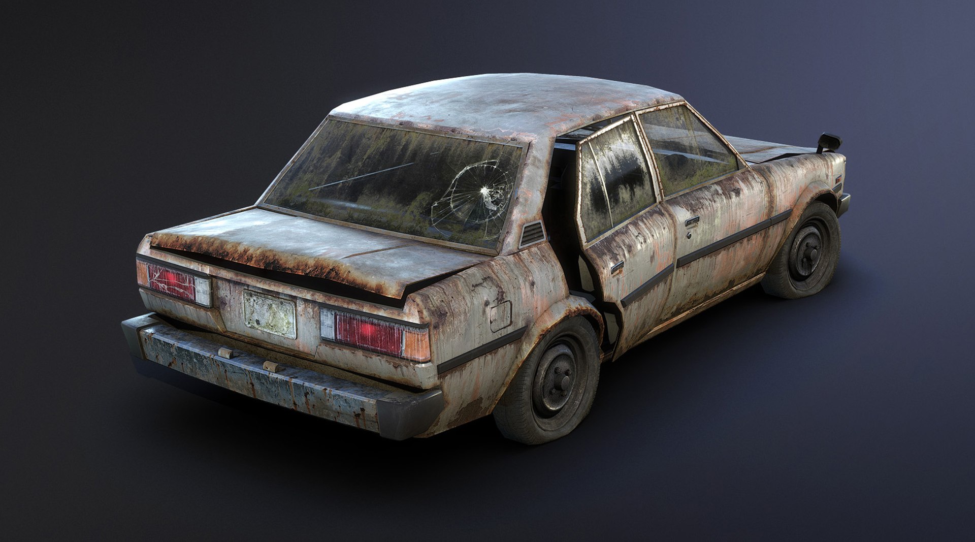 3D Rusty Retro Cars Collection - TurboSquid 1731704