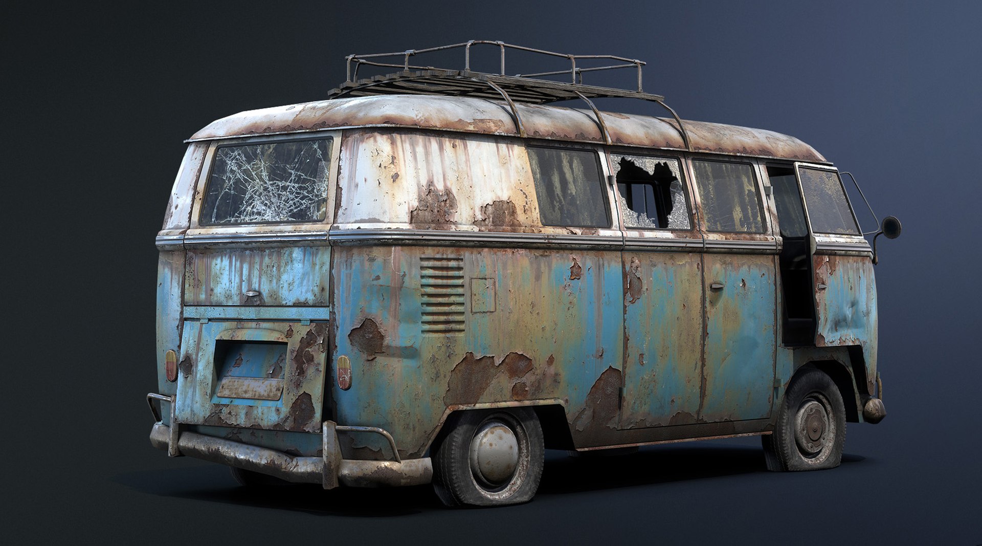 3D Rusty Retro Cars Collection - TurboSquid 1731704