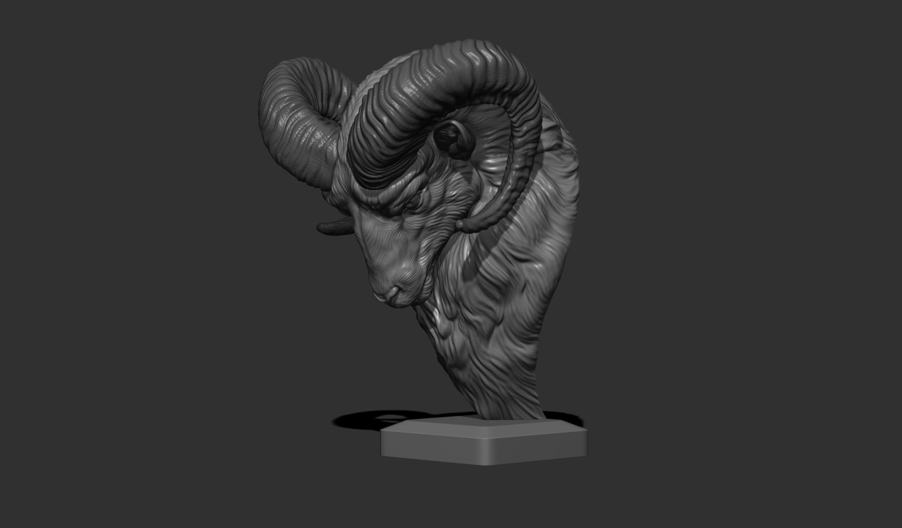3D Ram Statue - TurboSquid 1878720
